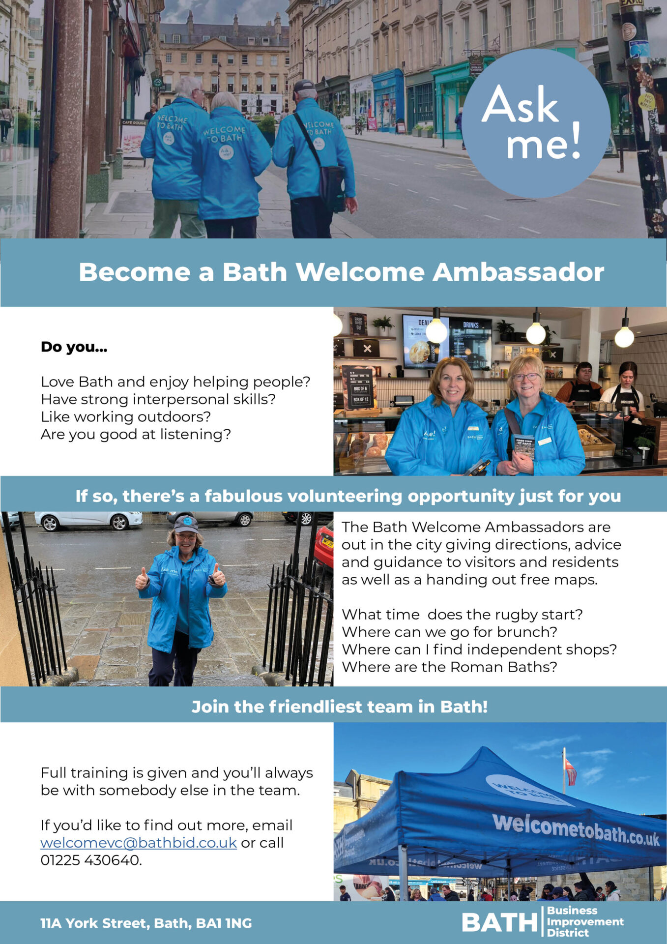 Welcome Ambassadors - Bath Business Improvement District
