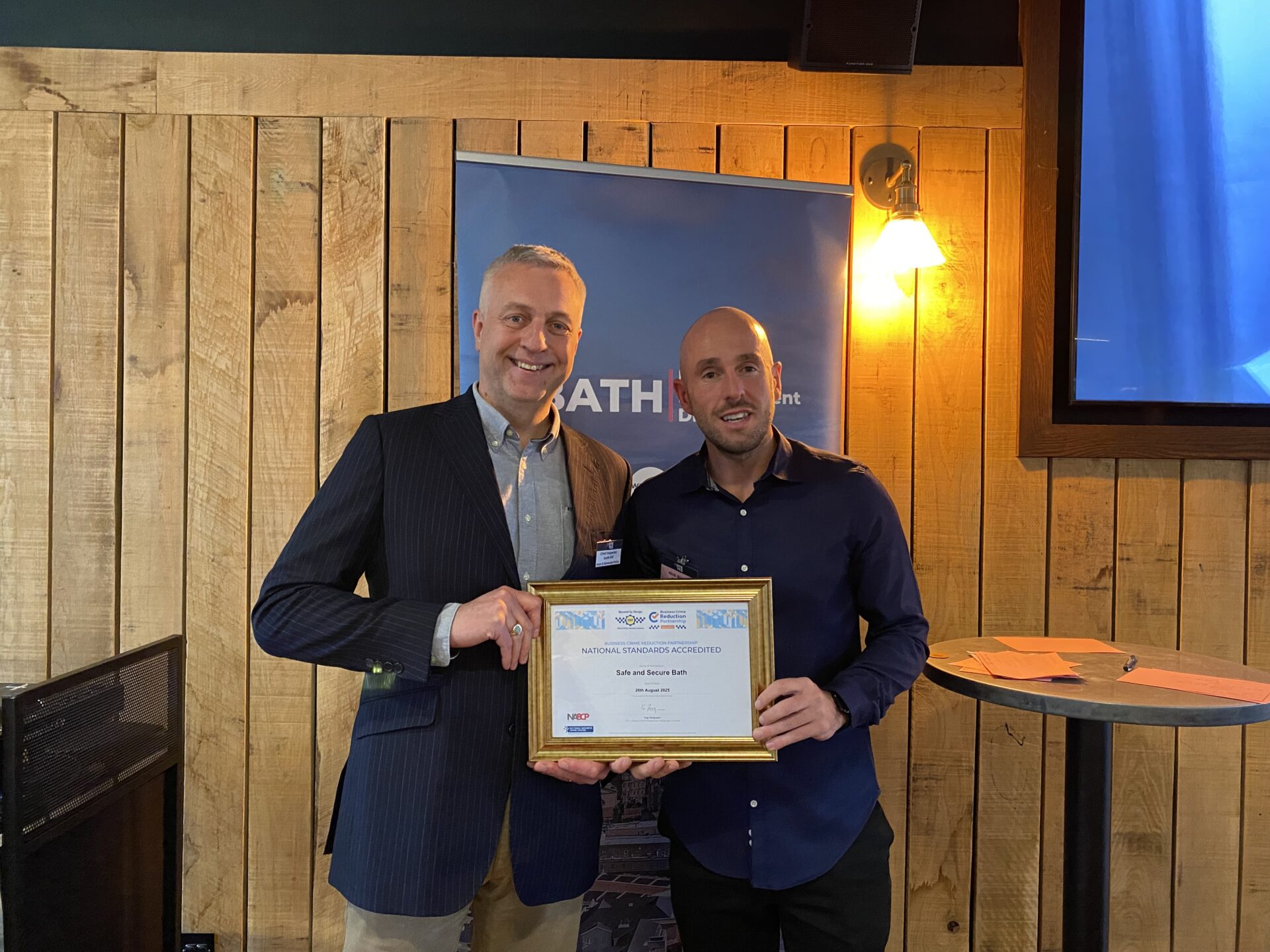 Bath BID’s Business Crime Reduction Partnership wows with ‘gold ...